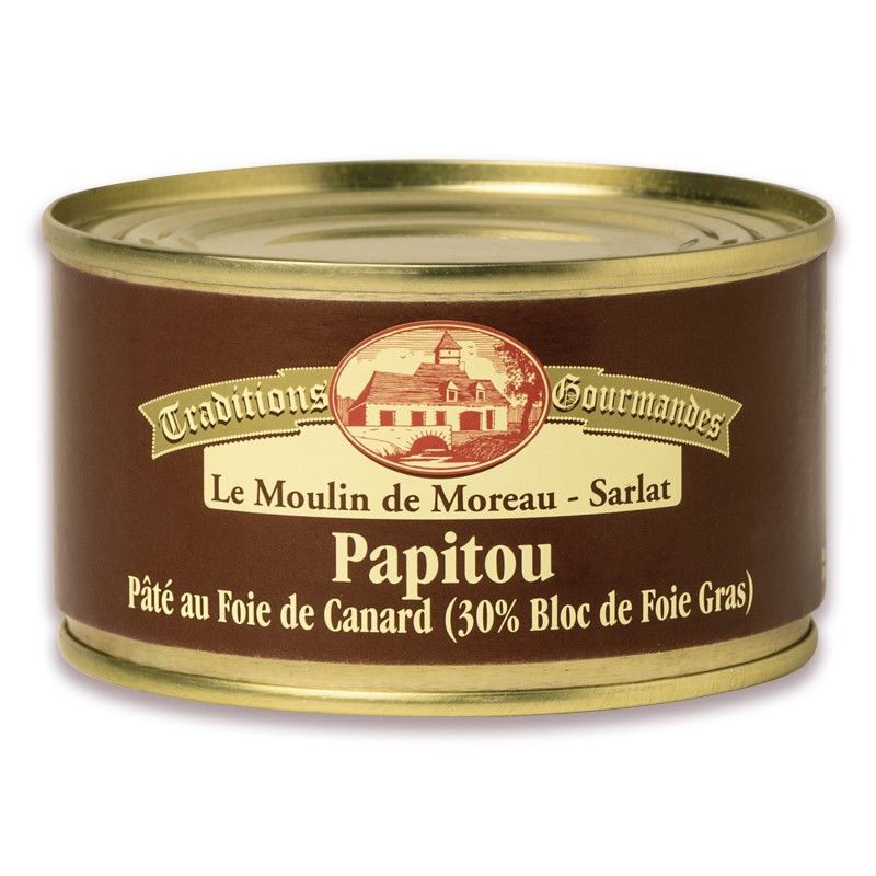 Papitou Pâté au Foie Gras de Canard 130g, Pâté du Périgord, achat