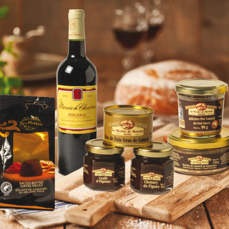 Coffret Foie Gras - Panier gourmand foie gras - Panier Périgord
