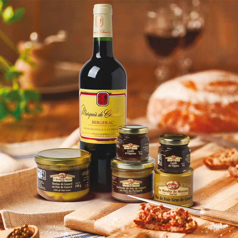 Coffret Foie Gras - Panier gourmand foie gras - Panier Périgord