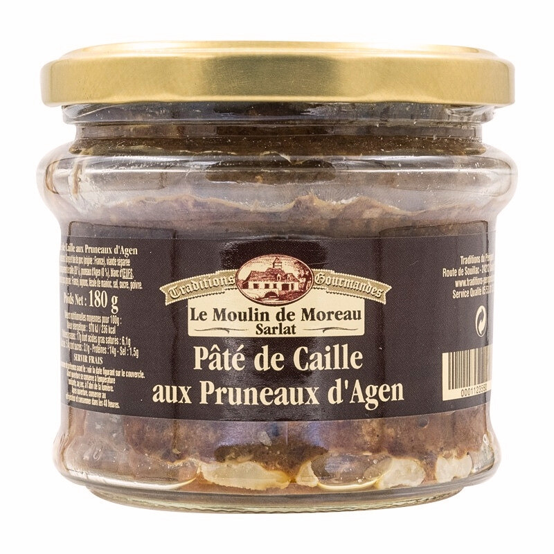 Pâté de Caille aux cèpes 180G - Traditions du Périgord